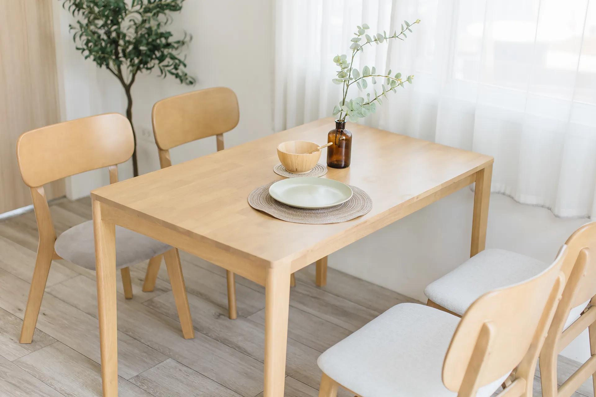 Romp Dining Set - YKS HOME เฟอร์นิเจอร์ไม้จริง สไตล์มินิมอล