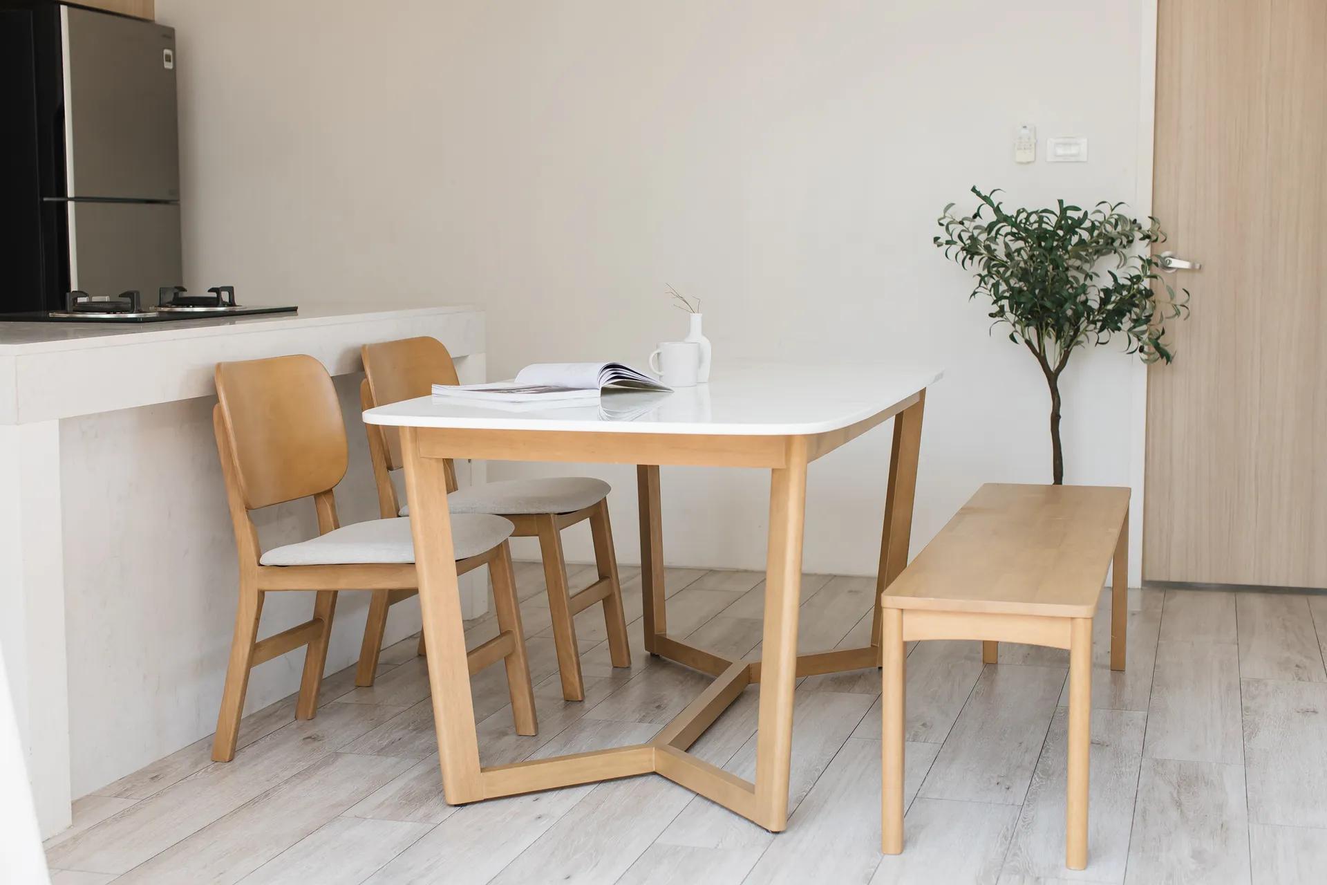 Mobi Dining Set - YKS HOME เฟอร์นิเจอร์ไม้จริง สไตล์มินิมอล